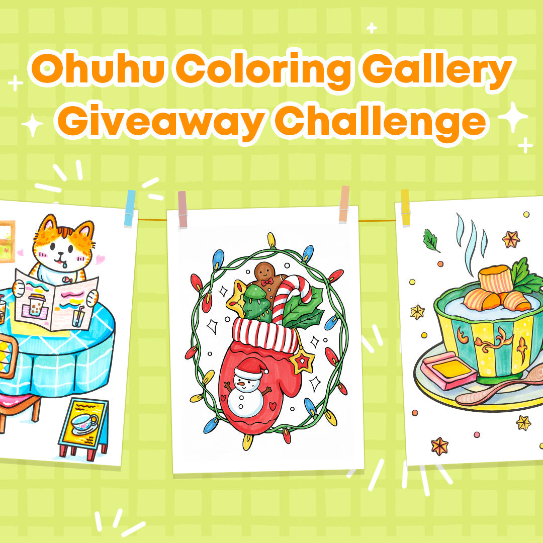 Ohuhu Coloring Gallery Giveaway Challenge