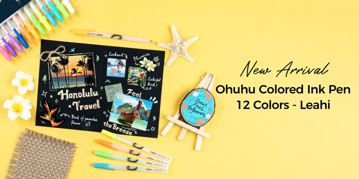 Ohuhu Gel Pens - Gold, Silver, White & Colorful 12-Pack