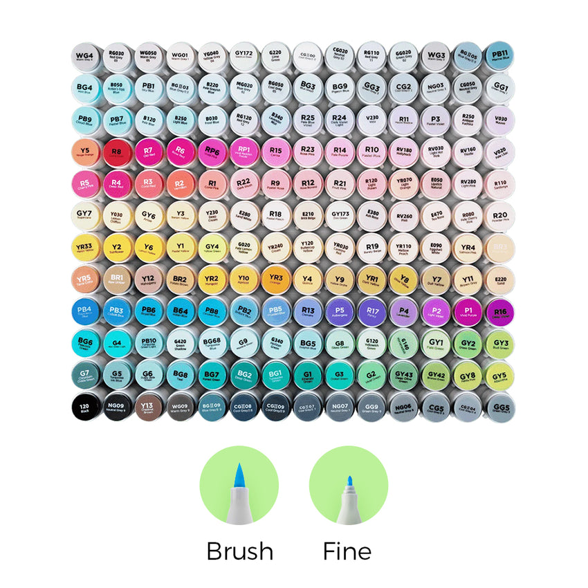 Ohuhu Honolulu Brush Markers - Large Set