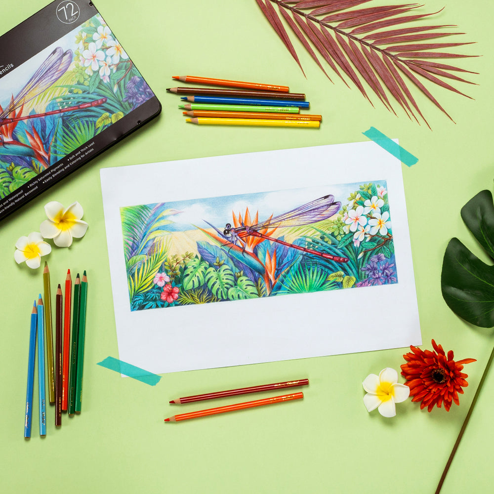 Ohuhu Halawa Series 72 Colors Oil-based Colored Pencils