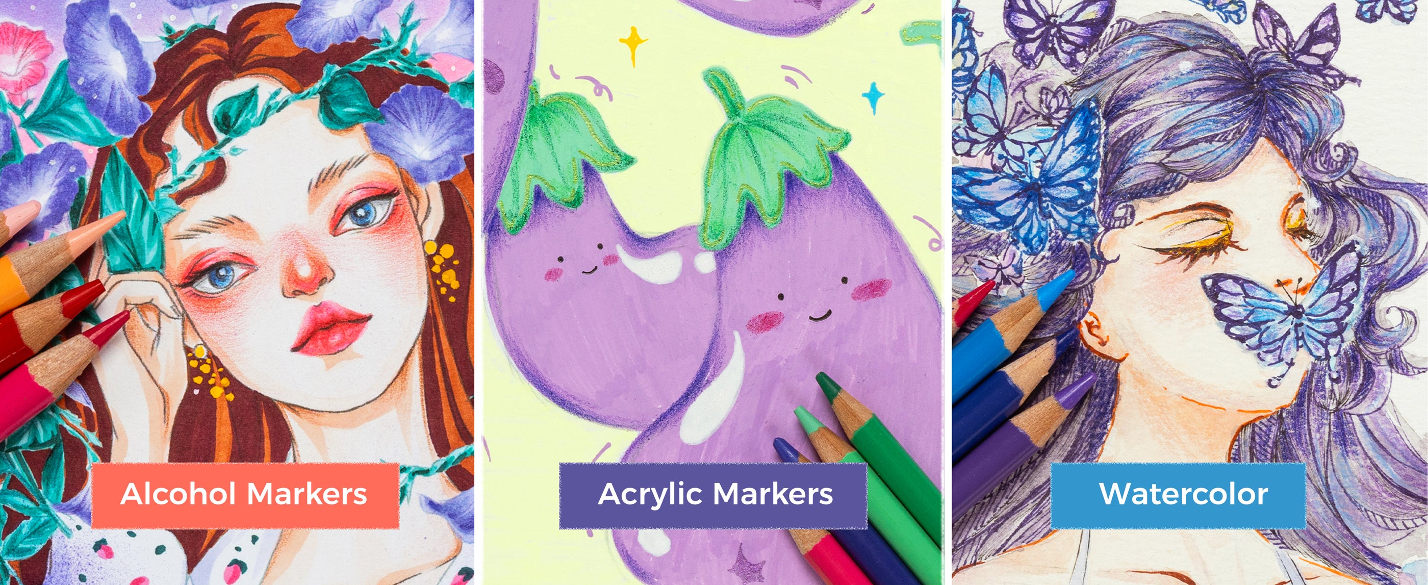 Ohuhu Halawa Series 72 Colors Oil-based Colored Pencils