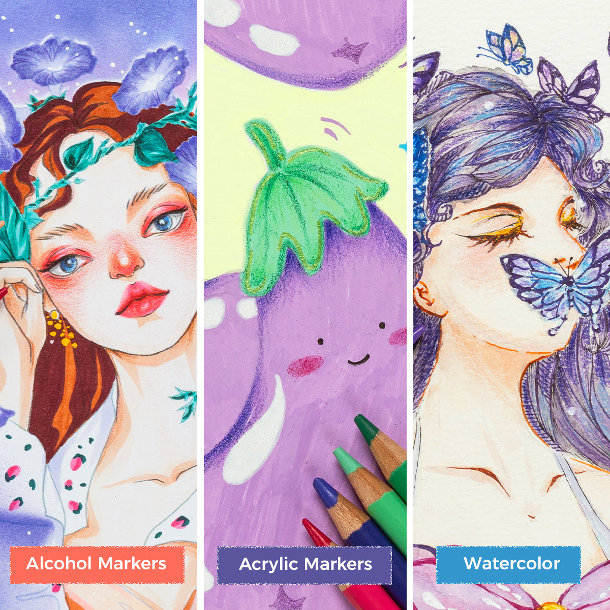 Ohuhu Halawa Series 72 Colors Oil-based Colored Pencils