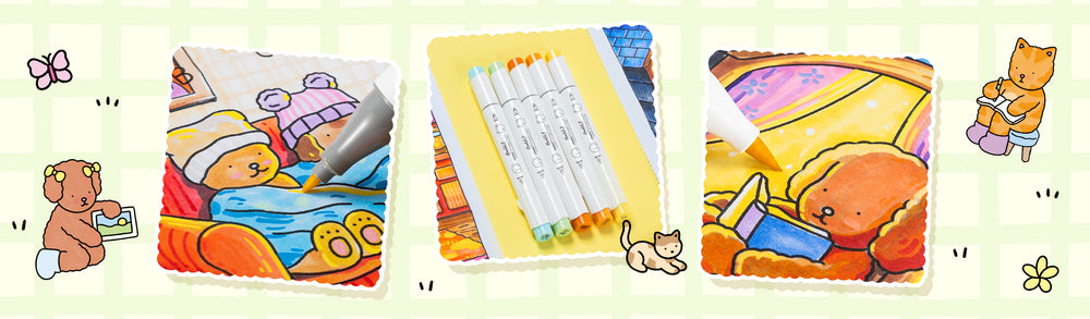 Ohuhu x Bobbie Goods Honolulu B 48 Colors Dual Tips Alcohol Art Marker