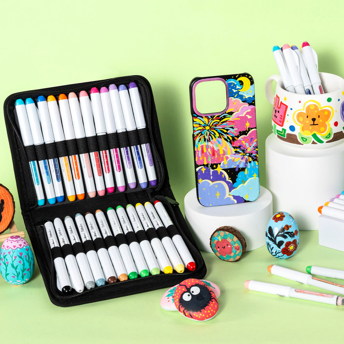 Ohuhu Direct-ink Acrylic Markers 24 Colors - Nahuku