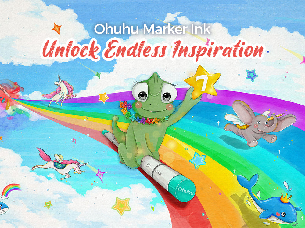 Ohuhu Marker Ink 120 Refill for Alcohol marker