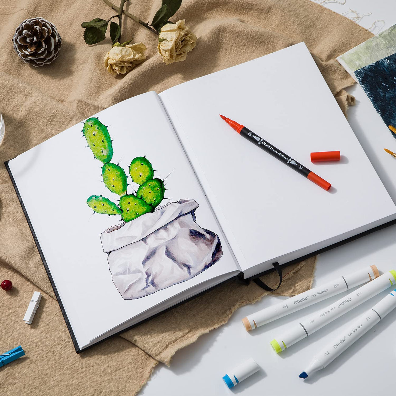 Ohuhu Marker Pads Art Sketchbooks for Markers