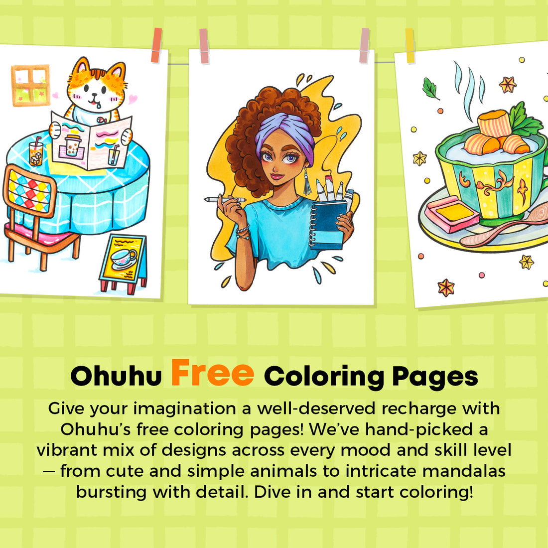 Ohuhu Coloring Pages