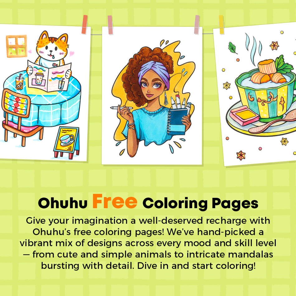 Ohuhu Coloring Pages